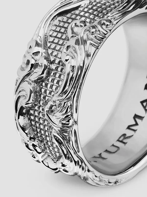 David Yurman Waves Band Ring In 10mm