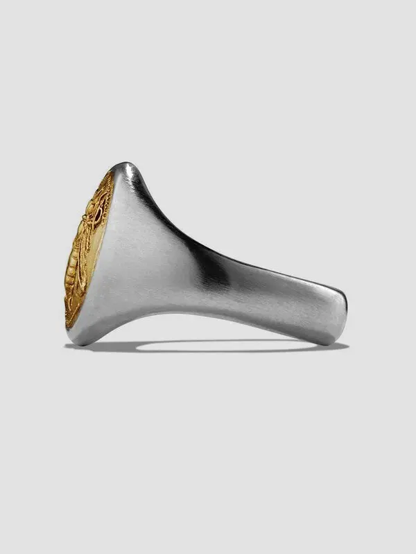 David Yurman Petrvs Bee Pinky Ring In Sterling - Gold