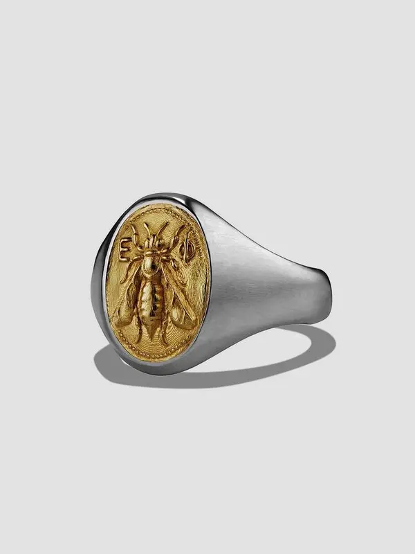 David Yurman Petrvs Bee Pinky Ring In Sterling - Silver