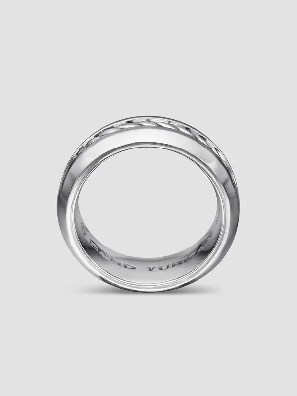 David Yurman Cable Inset Band Ring In 8mm
