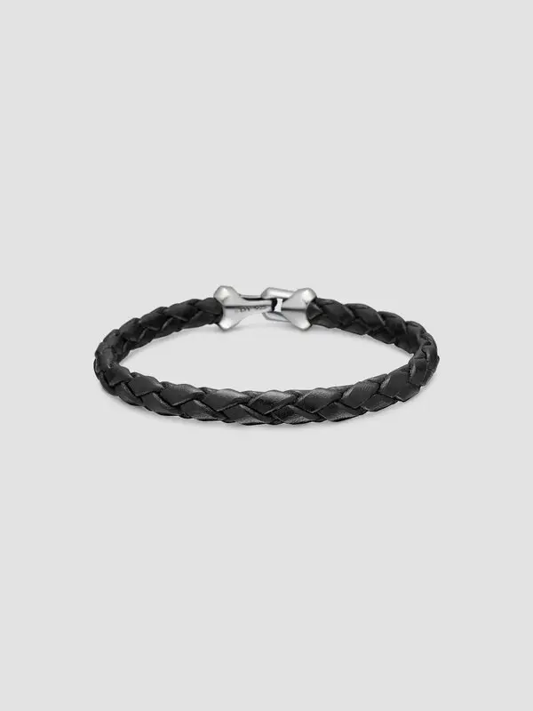 David Yurman Armory Leather Bracelet - Black