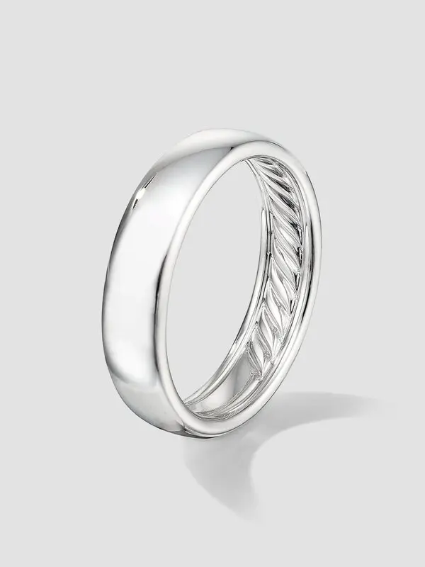 David Yurman Dy Classic Band Ring In 18k