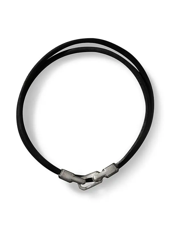 David Yurman Streamline Double Wrap Leather Bracelet