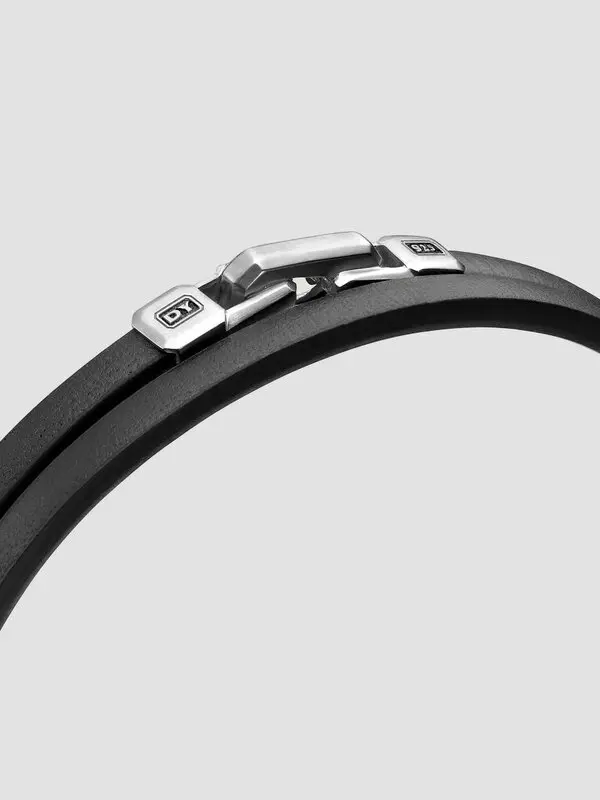 David Yurman Streamline Double Wrap Leather Bracelet