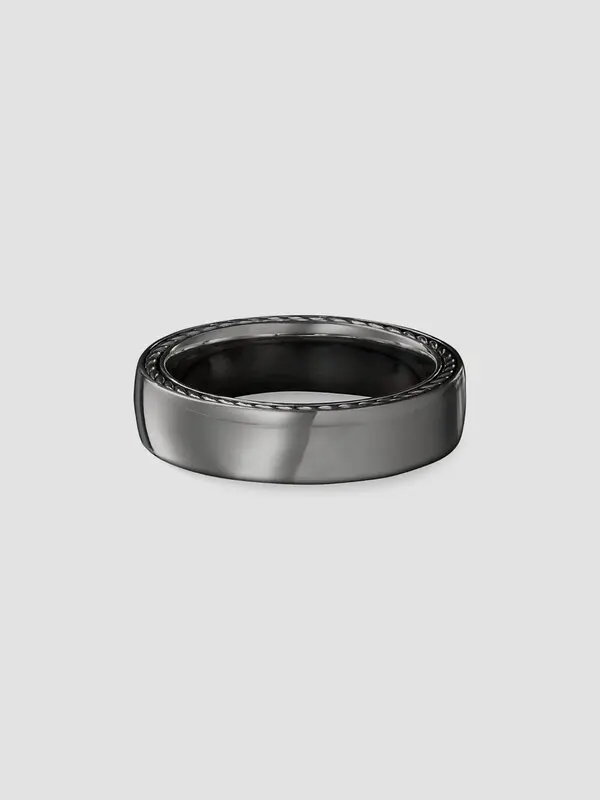 David Yurman Streamline Band Ring In Sterling 6mm - Silver