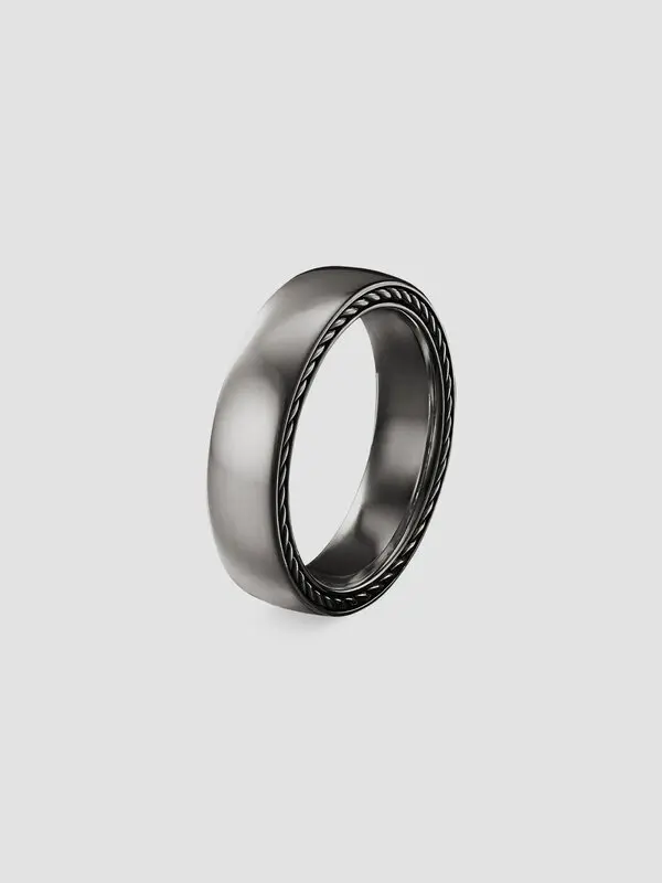 David Yurman Streamline Band Ring In Sterling 6mm - Silver