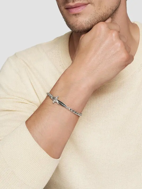 David Yurman Waves Dagger Bracelet In Sterling Silver