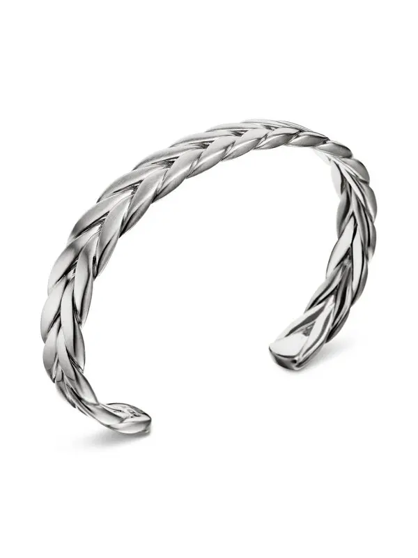 David Yurman Chevron Cuff Bracelet In 9mm - Silver