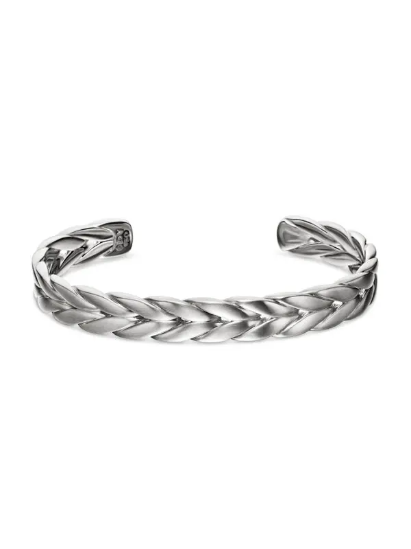 David Yurman Chevron Cuff Bracelet In 9mm - Silver