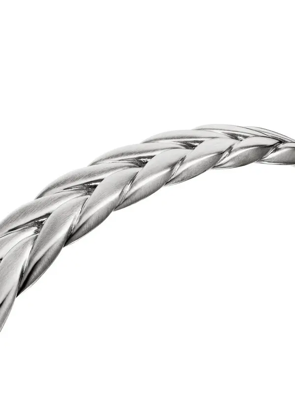 David Yurman Chevron Cuff Bracelet In 9mm - Silver