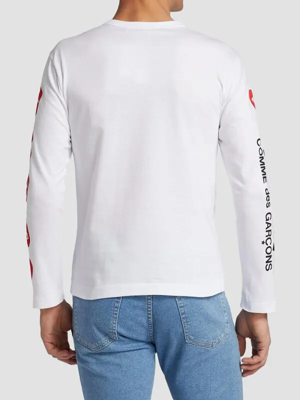 Play Comme Des Garcon Multi-heart Long-sleeve T-shirt