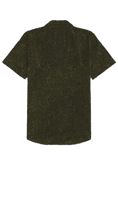 Oas Squiggle Cuba Terry Shirt In Green