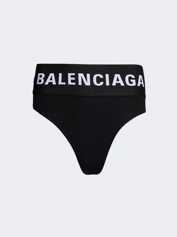 Balenciaga Wide Elastic Briefs - Black