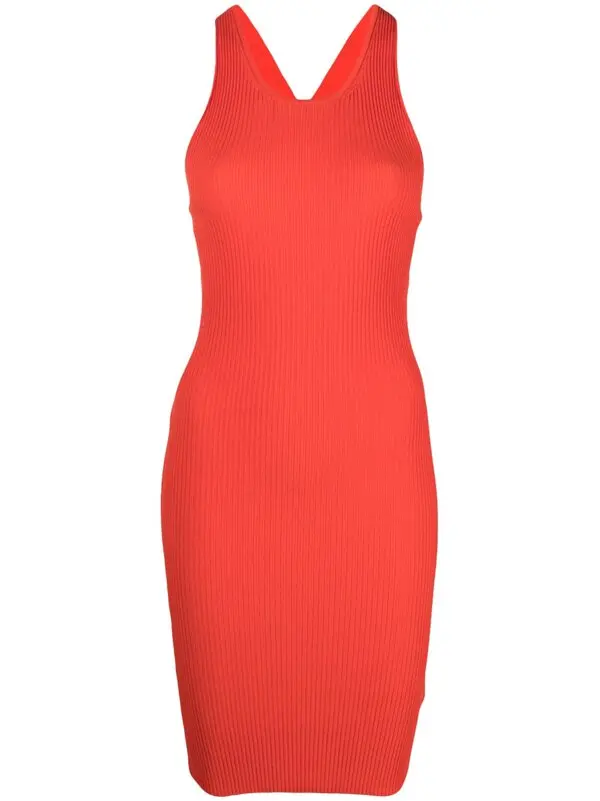 Iceberg Cut-out Ribbed-knit Dress