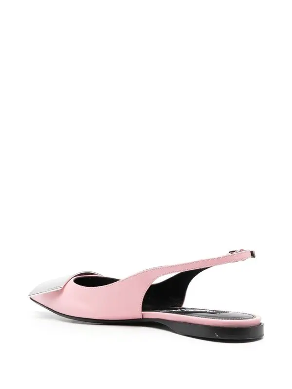 SERGIO ROSSI Miroir Leather Slingback Pumps