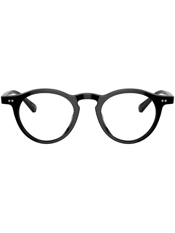 Oliver Spencer Round-frame Glasses - Black