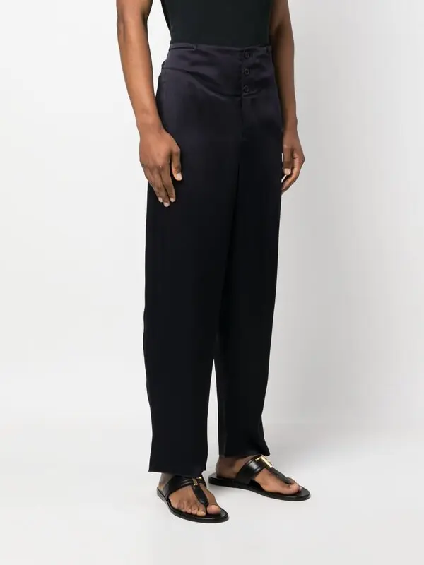 Saint Laurent Silk Tailored Trousers
