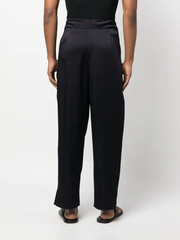 Saint Laurent Silk Tailored Trousers