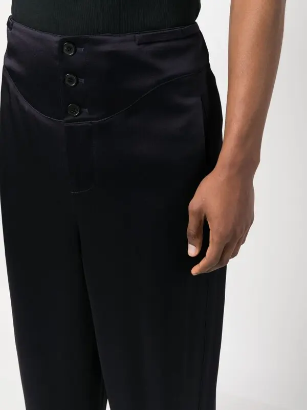 Saint Laurent Silk Tailored Trousers