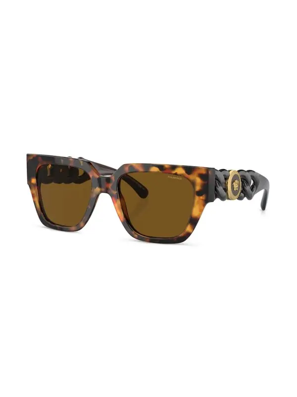 Versace Oversize-frame Sunglasses - Brown