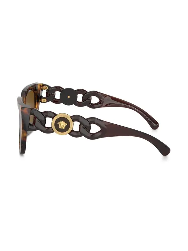 Versace Oversize-frame Sunglasses - Brown