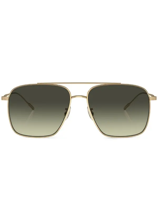 Oliver Spencer Dresner Aviator Sunglasses - Gold