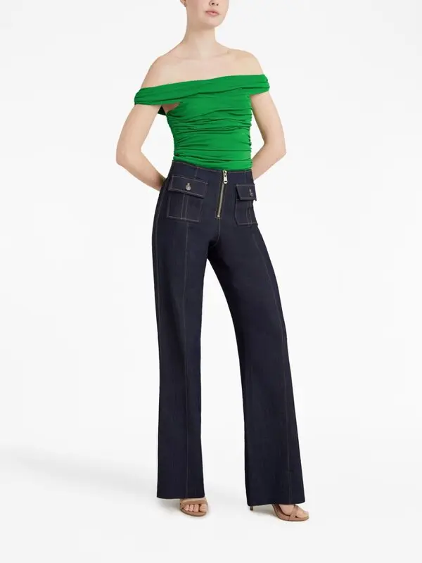Cinq À Sept Draped Off-shoulder Top
