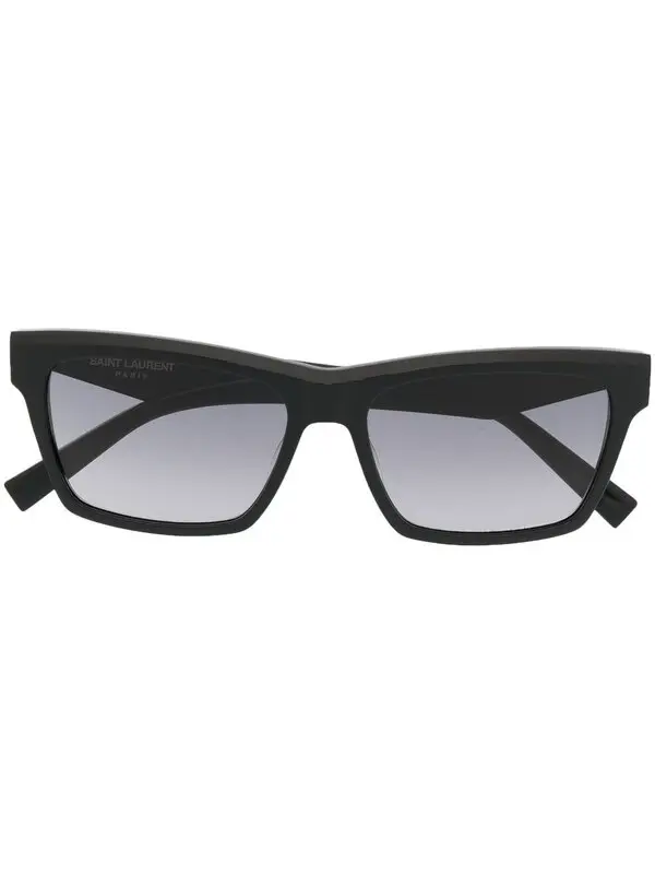 Saint Laurent Wayfarer Frame Sunglasses - Black