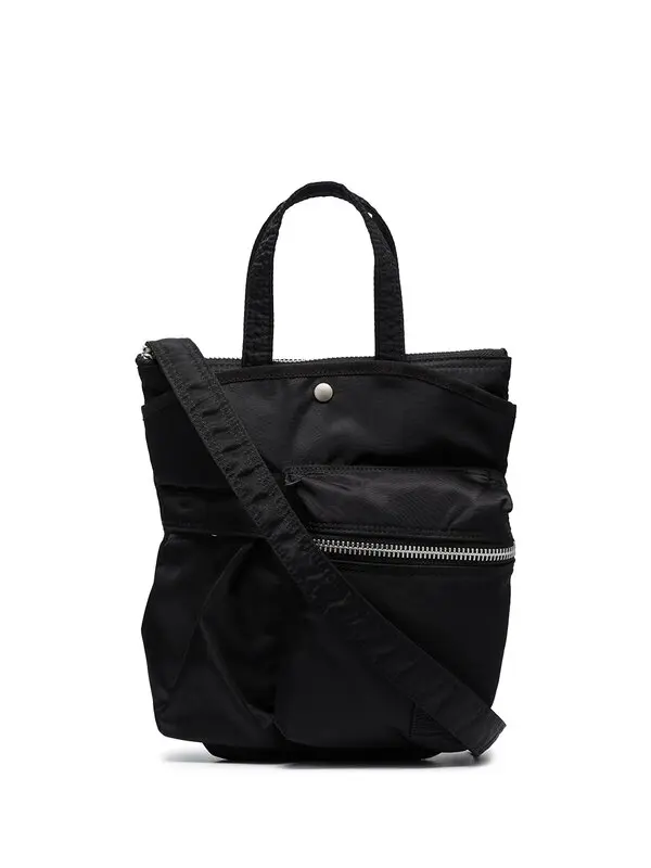 Sacai X Porter-Yoshida & Co. Multi-Pocket Bag - Black | Editorialist