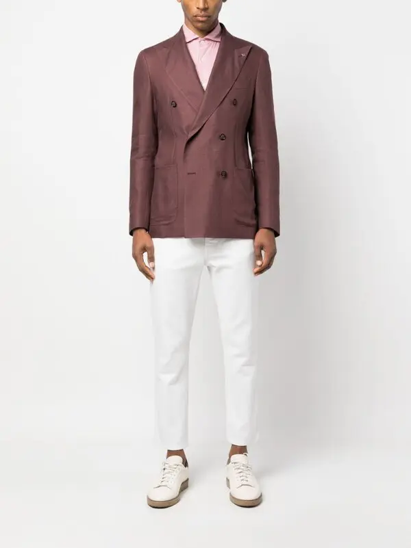 LARDINI Long-sleeve Cotton Shirt - Pink