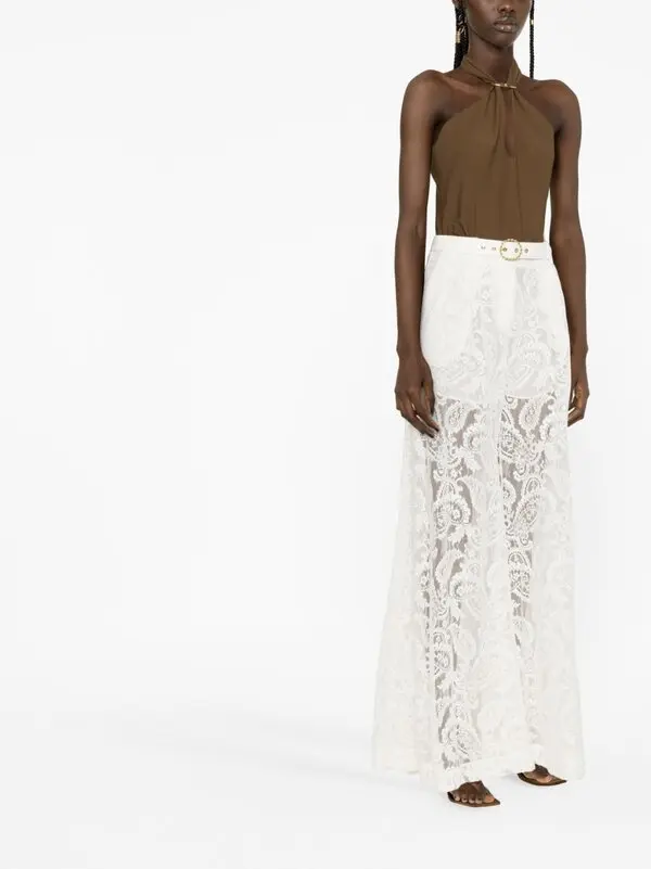 Zimmermann Wonderland Lace Wide-leg Trousers
