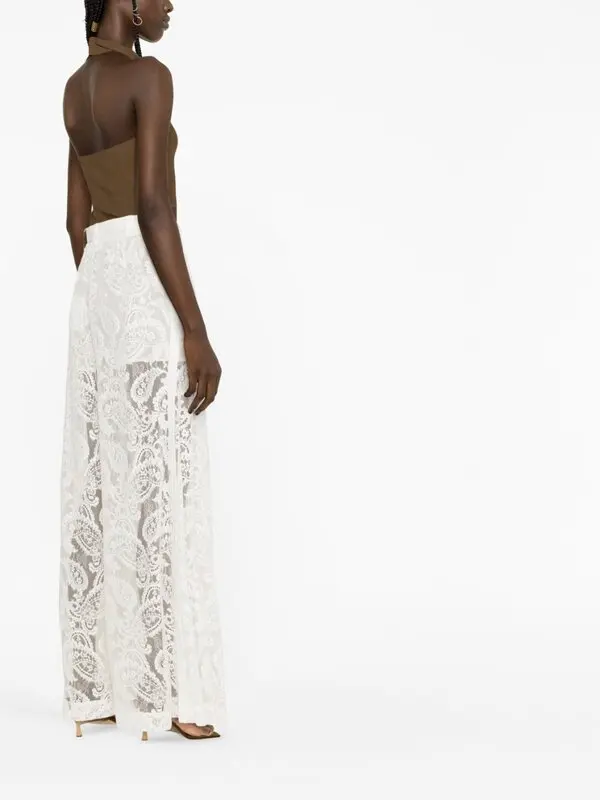 Zimmermann Wonderland Lace Wide-leg Trousers