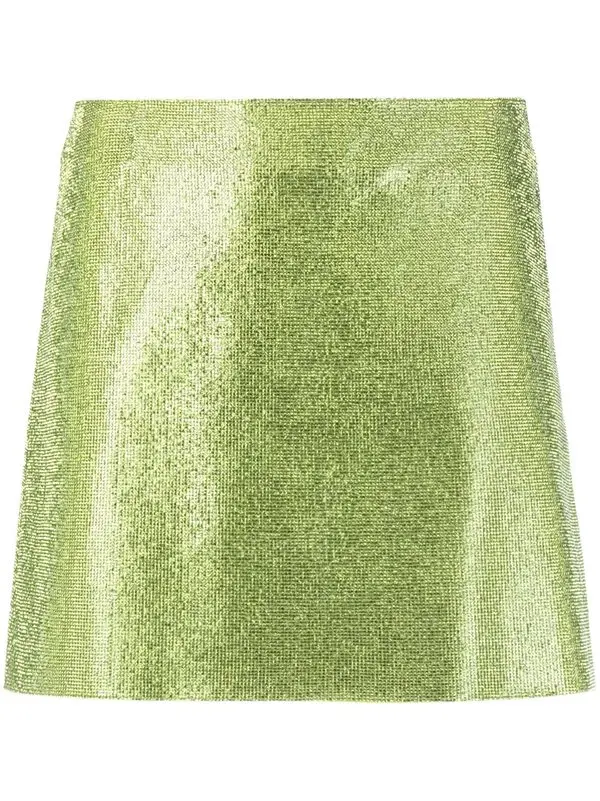 NUE Rhinestone-embellished Mini Skirt