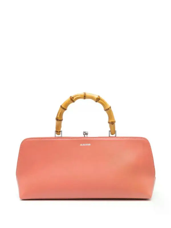 JIL SANDER Small Goji Bamboo Tote - Orange