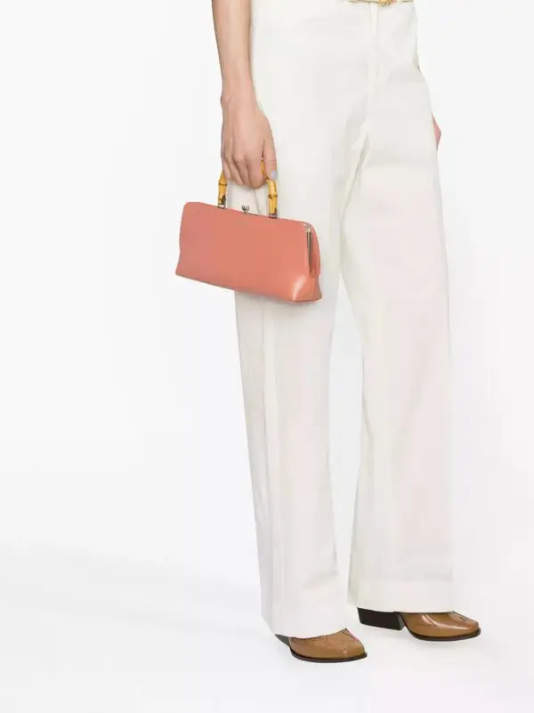 JIL SANDER Small Goji Bamboo Tote - Orange