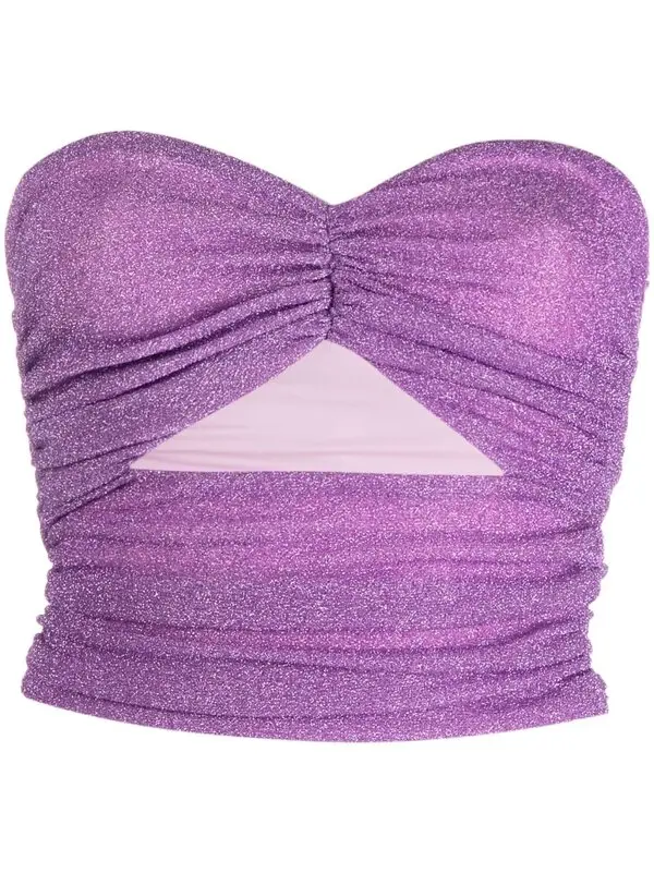 Amen Lurex Cropped Top