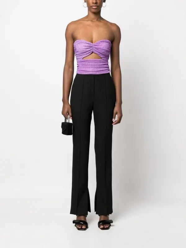 Amen Lurex Cropped Top