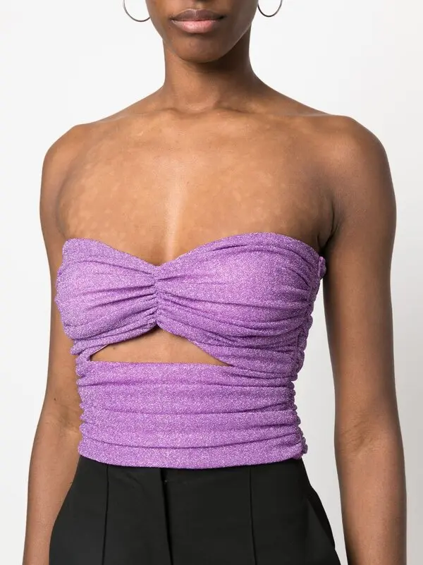 Amen Lurex Cropped Top