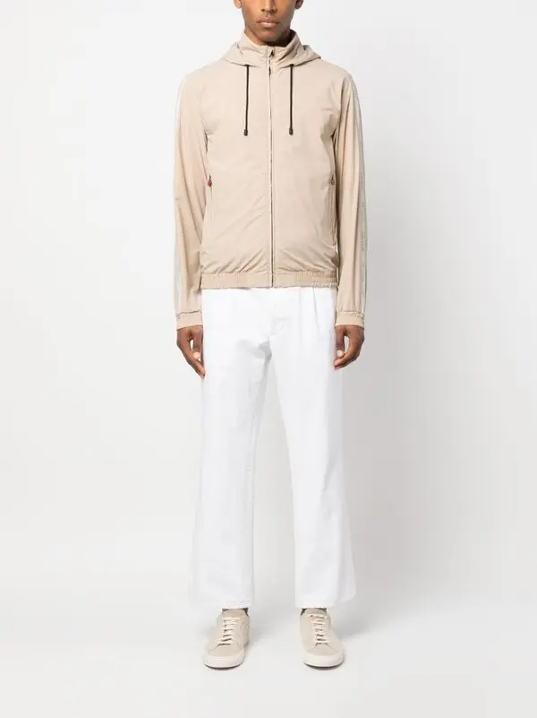Kiton Zip-up Hooded Blouson Jacket