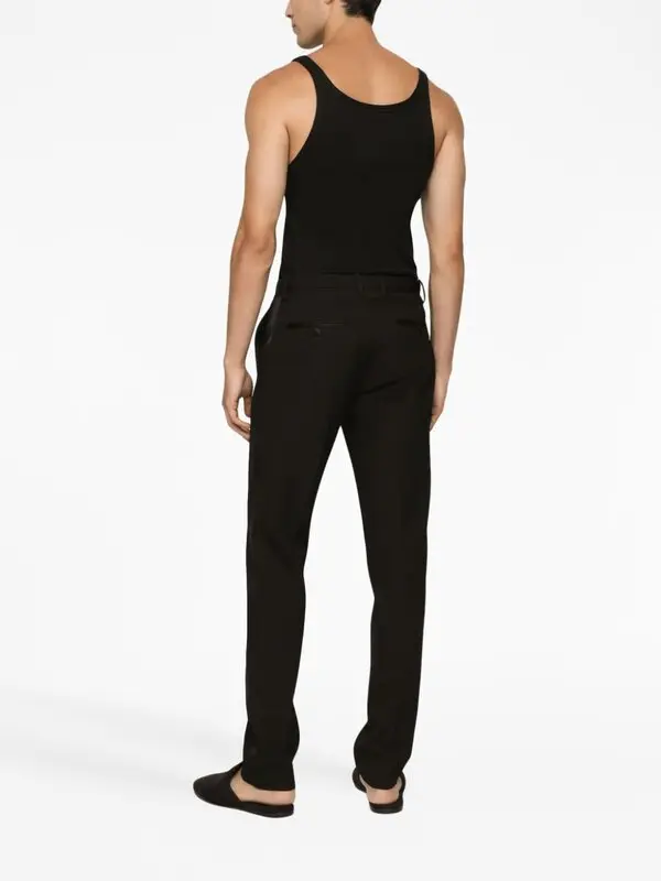 Dolce & Gabbana Fine-rib Tank Top - Black