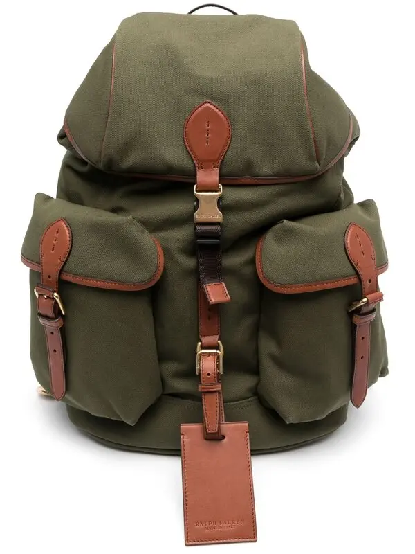 Ralph Lauren Drawstring Leather Backpack