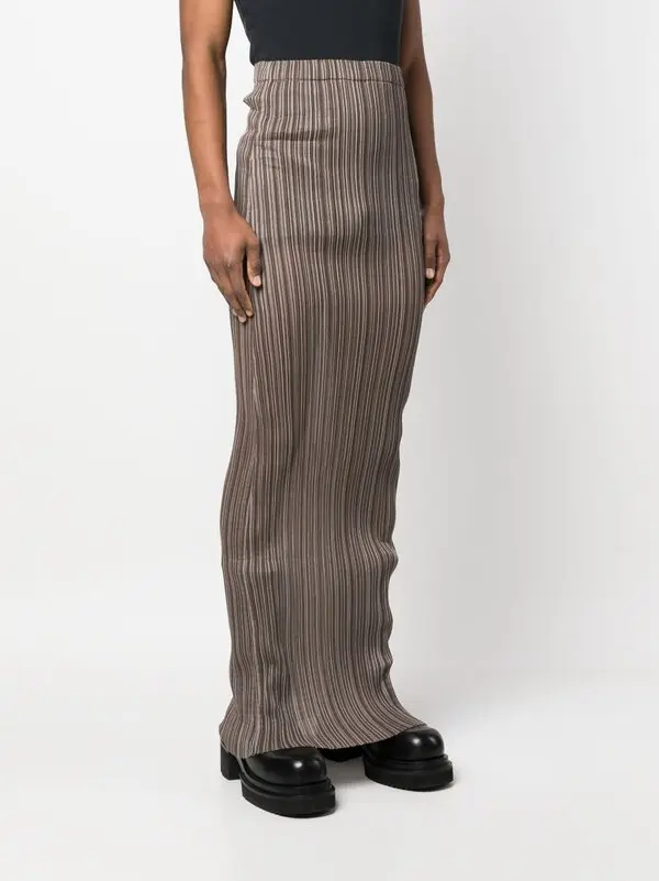 LUDOVIC DE SAINT SERNIN Striped Maxi Skirt