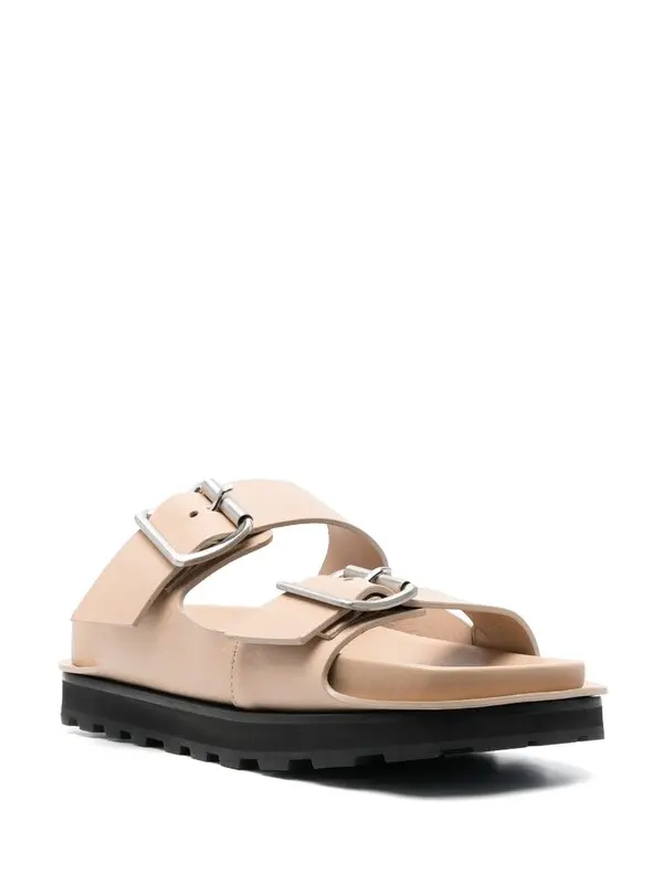 JIL SANDER Double Buckle-fastening Sandals - Neutrals