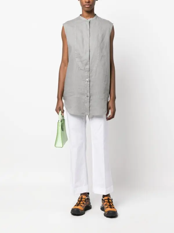 Aspesi Bootcut Cropped Trousers - White