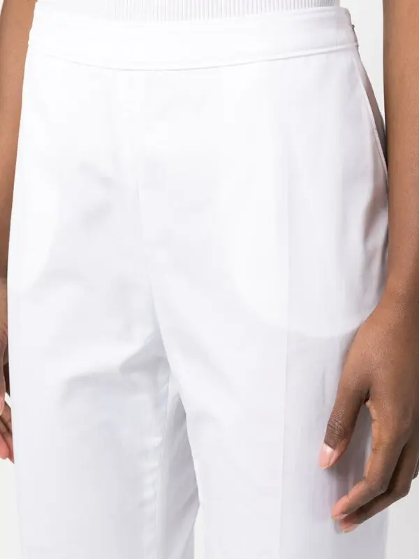 Aspesi Bootcut Cropped Trousers - White