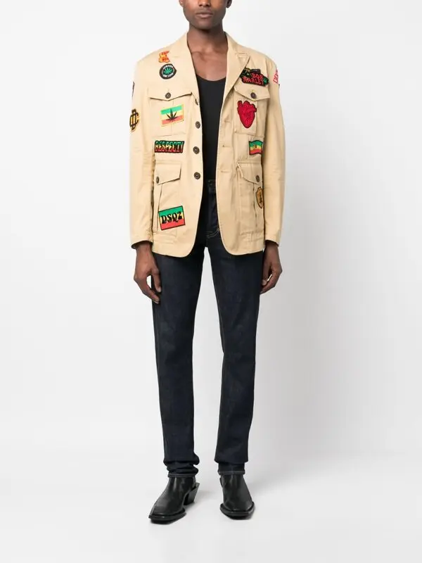 Dsquared2 Logo-patch Cotton Jacket