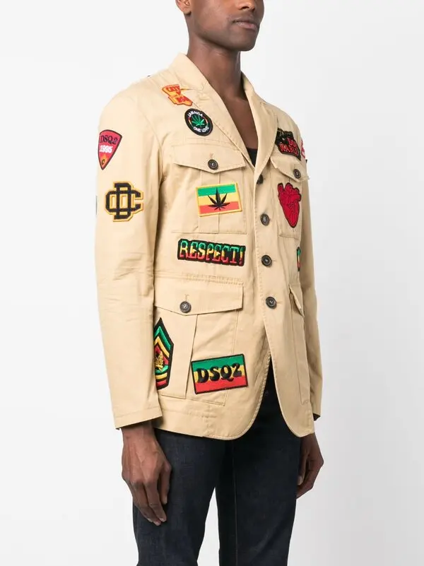 Dsquared2 Logo-patch Cotton Jacket