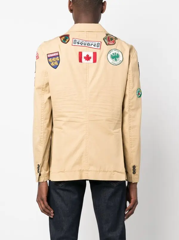 Dsquared2 Logo-patch Cotton Jacket