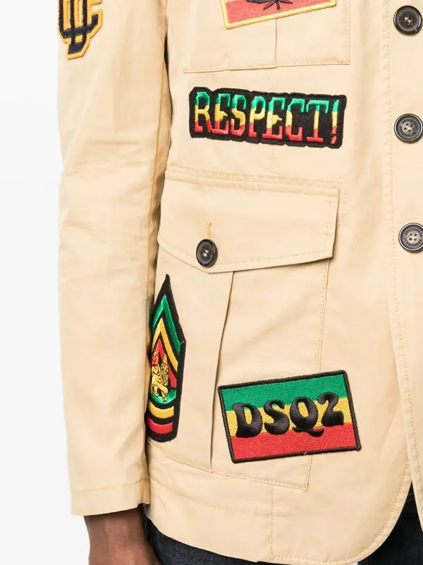 Dsquared2 Logo-patch Cotton Jacket