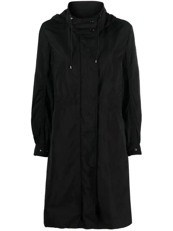 Moncler Kourou Hooded Parka Coat - Black | Editorialist